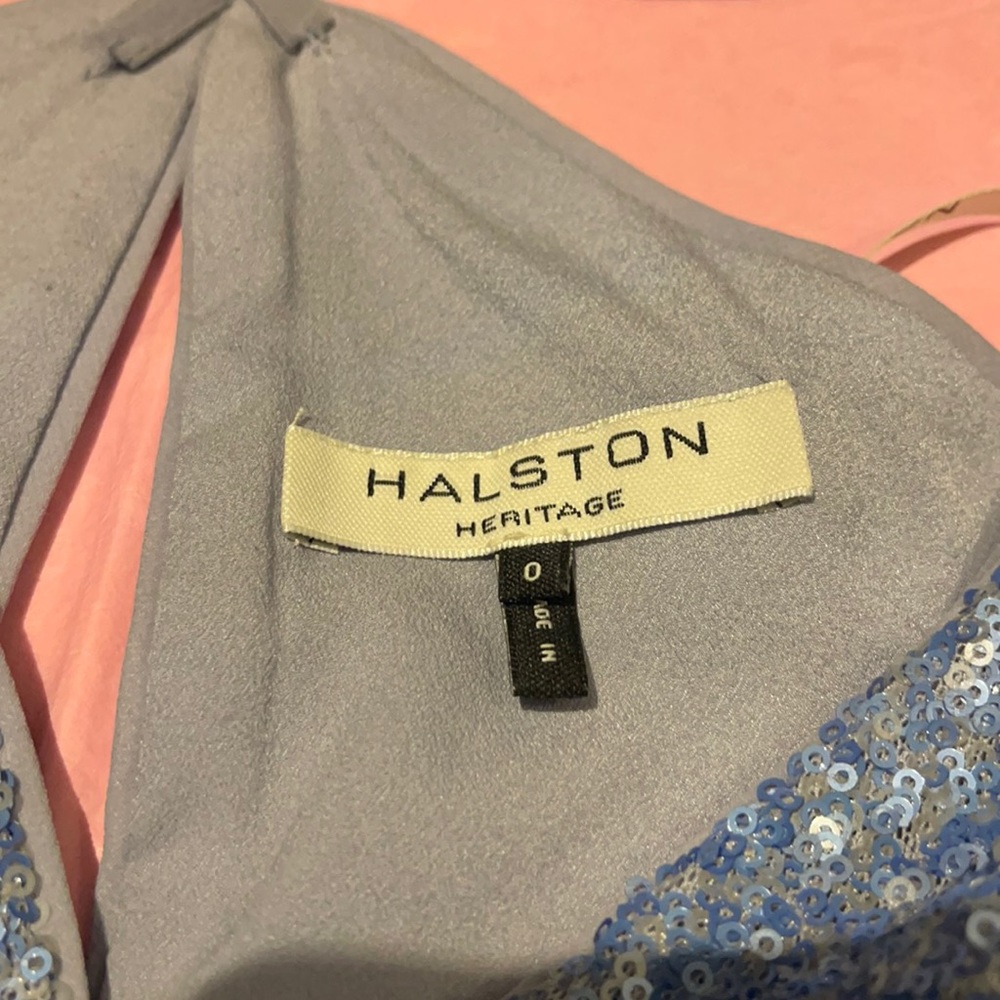 Halston Sequence Asymmetric Gown - Gem